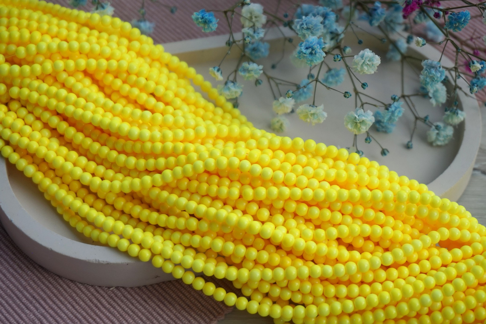 Milly™ / kula / 4mm / biały / 215szt