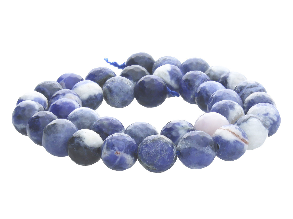 Sodalit / kula fasetowana / 12mm / 32szt