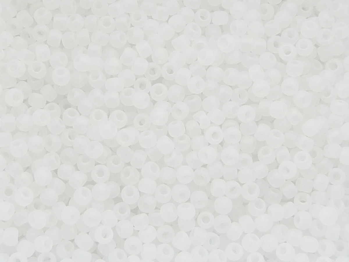 TOHO™ / Round 11/0 / Transparent Rainbow Frosted / Crystal / 10g / ~1100szt