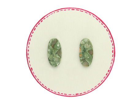 Riolit / kaboszony para / klasa AAA / 24x12x3mm / 2szt